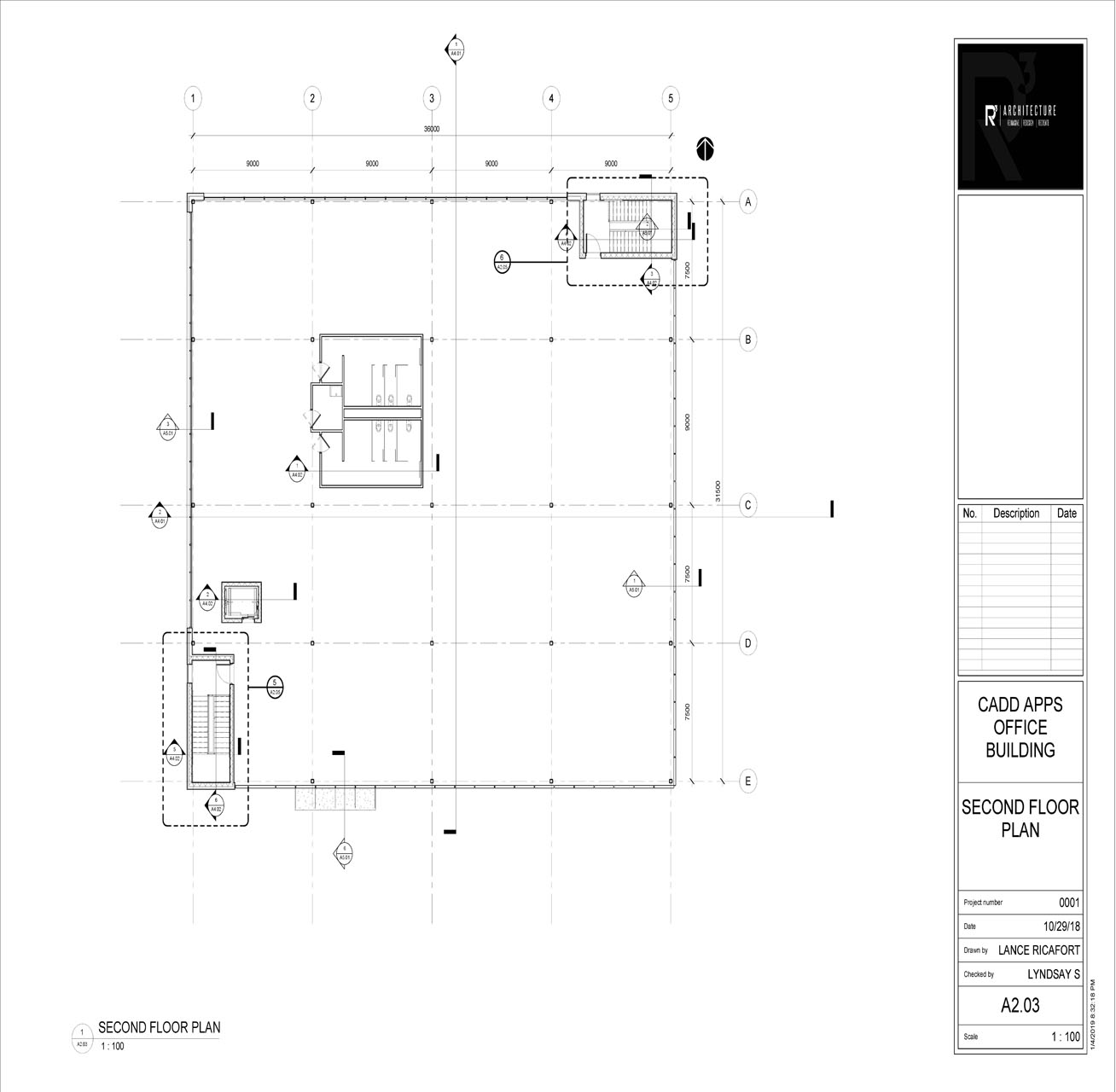 Ricafort-377-1 – Sheet – A2-03 – SECOND FLOOR PLAN – R3 ARCHITECTURE